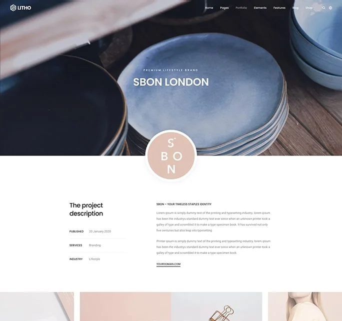 Litho – The Multipurpose React Template